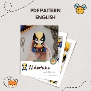 E-book Crochet Pattern Amigurumi - Mini Wolverine X-men Logan - PDF - Etsy