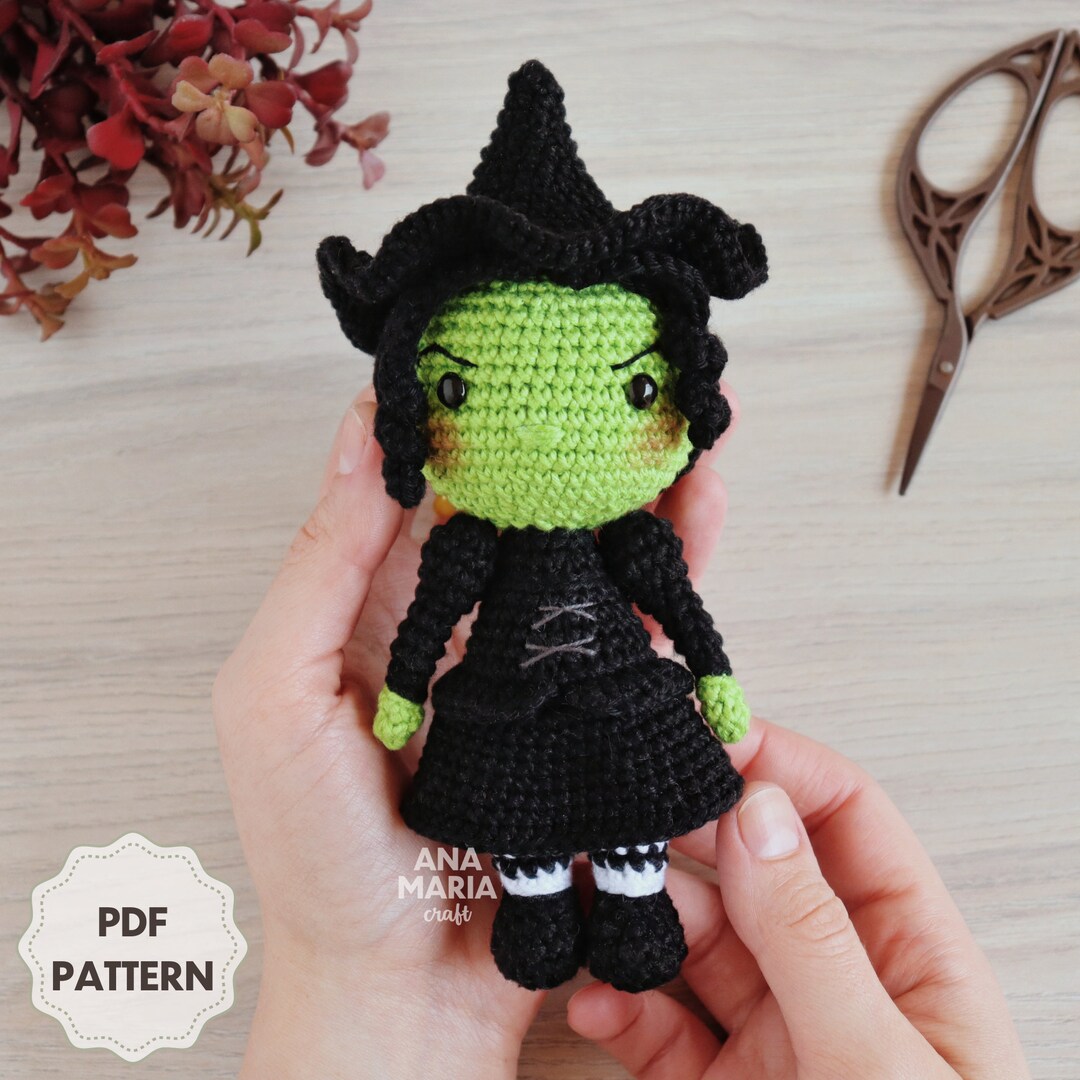 E-book Crochet Pattern Amigurumi the Wicked Witch Elphaba - Etsy