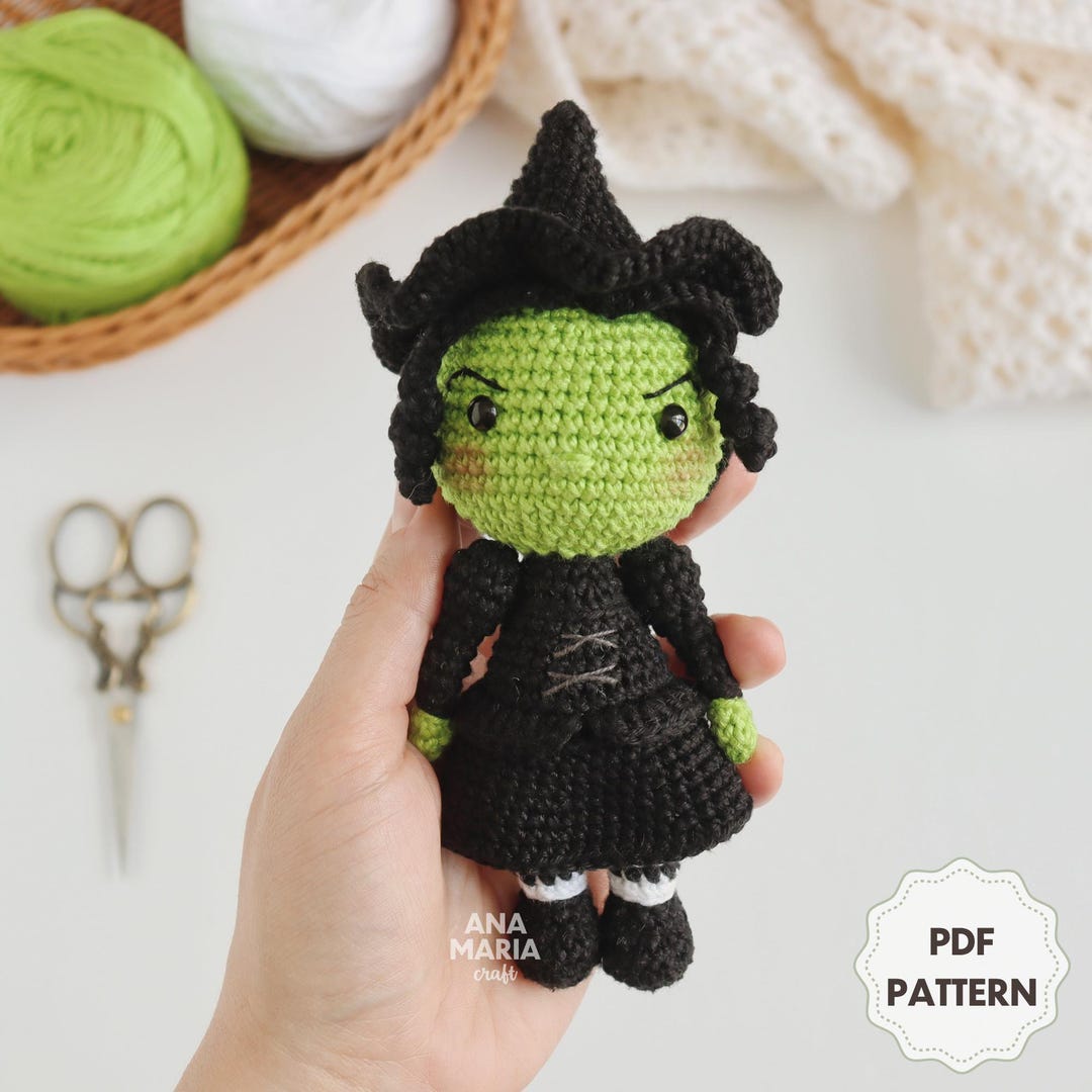 E-book Crochet Pattern Amigurumi - the Wicked Witch Elphaba - the ...