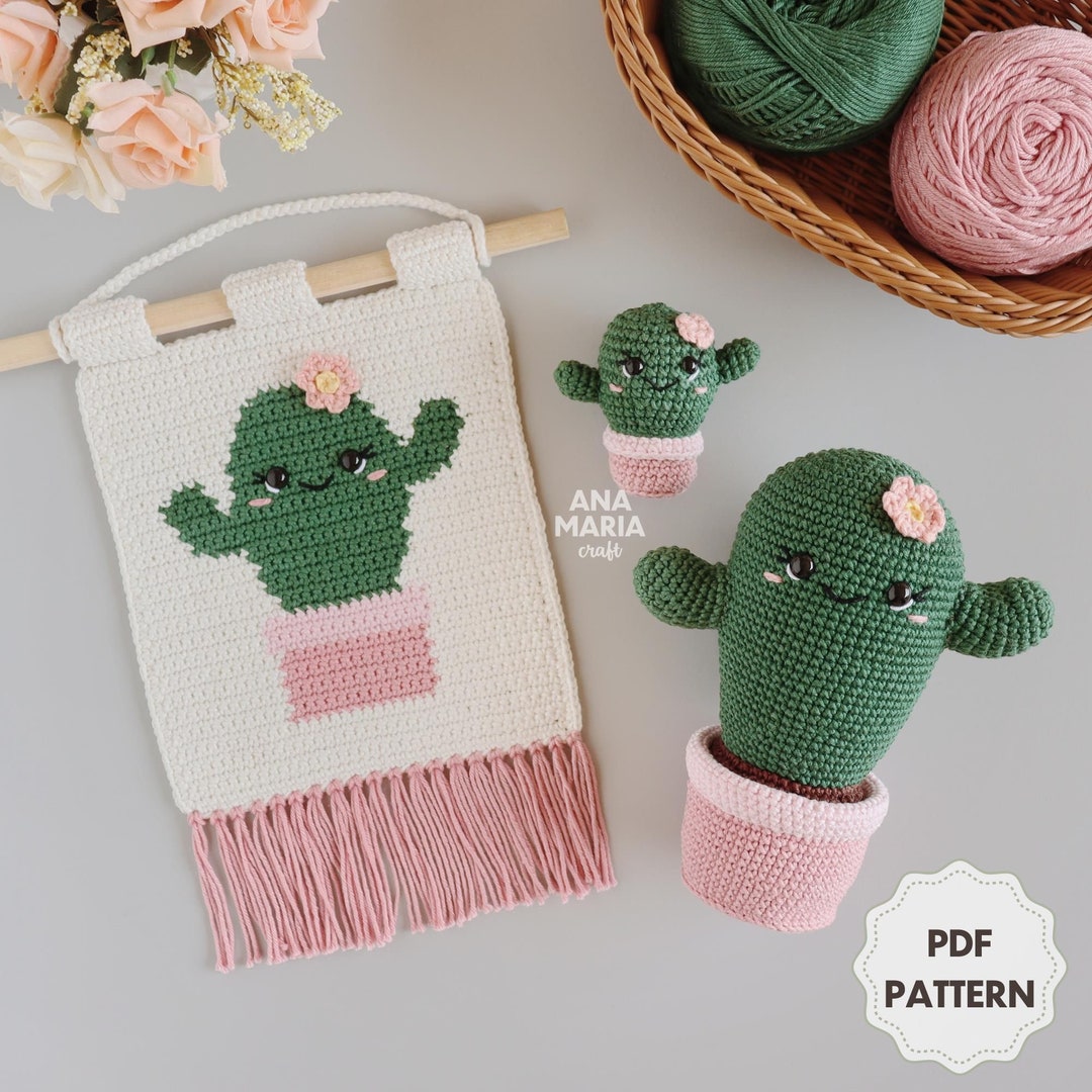 E-book Crochet Pattern Amigurumi Cactus Flora Pack Bundle: Amigurumi ...