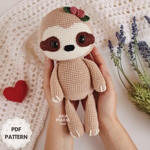 Crochet Amigurumi Pattern Sloth Juliet PDF - Etsy