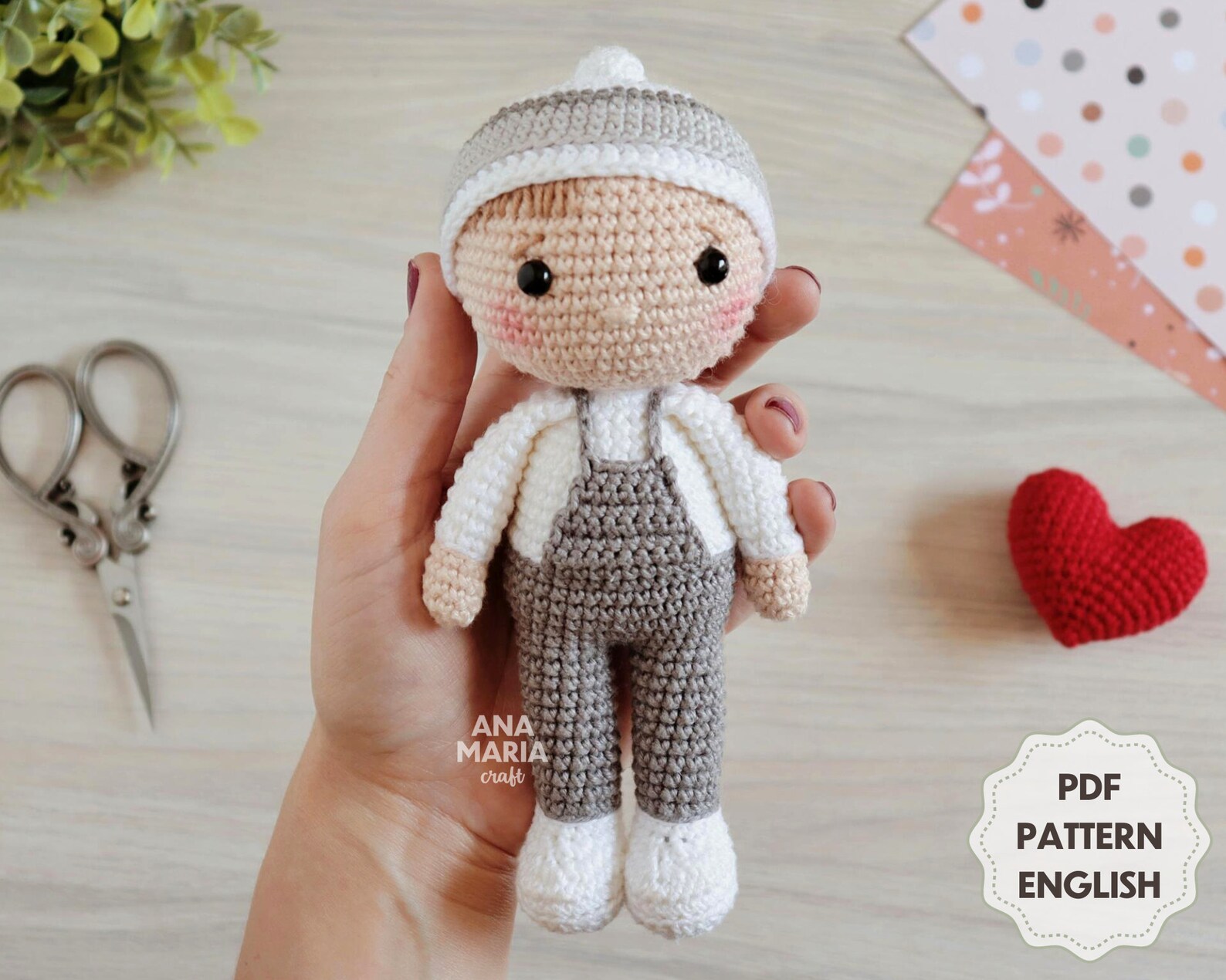 E-book Amigurumi Crochet Pattern Oliver Boy Doll No Sewing PDF - Etsy