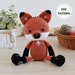 Crochet Amigurumi Pattern Theo the Maned Wolf Fox PDF - Etsy