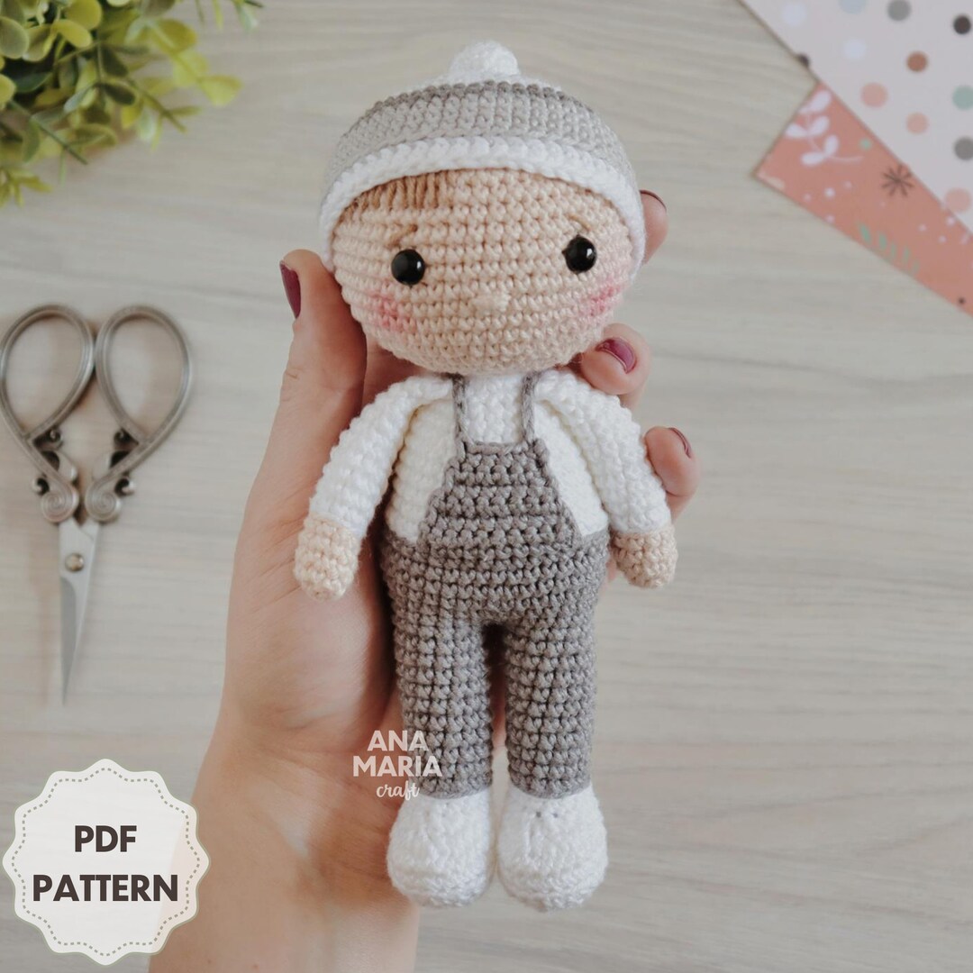 E-book Amigurumi Crochet Pattern Oliver Boy Doll No Sewing PDF (english ...