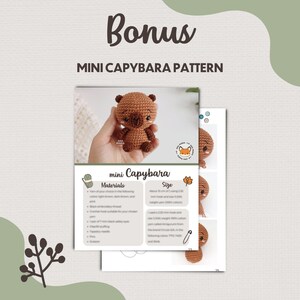 Crochet Amigurumi Pattern - Cocoa, the Capybara - E-book Tutorial - DIY ...