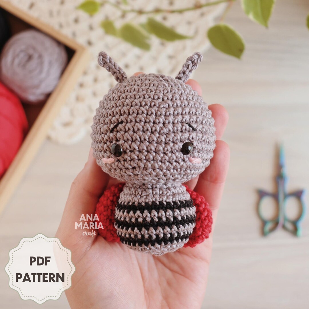 E-book Crochet Pattern Amigurumi Jojo the Ladybug Keychain PDF (english ...