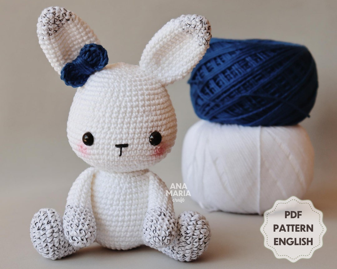 E-book Crochet Pattern Amigurumi Bunny Rabbit Chantilly Easter - Etsy
