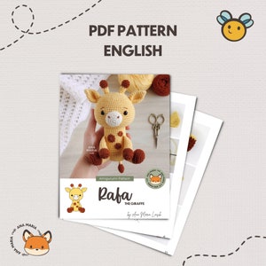 E-book Crochet Pattern Amigurumi Rafa the Giraffe Safari PDF (english ...