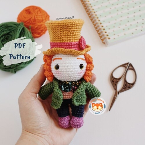 Alice in Wonderland's Mome Rath Crochet PATTERN | Etsy