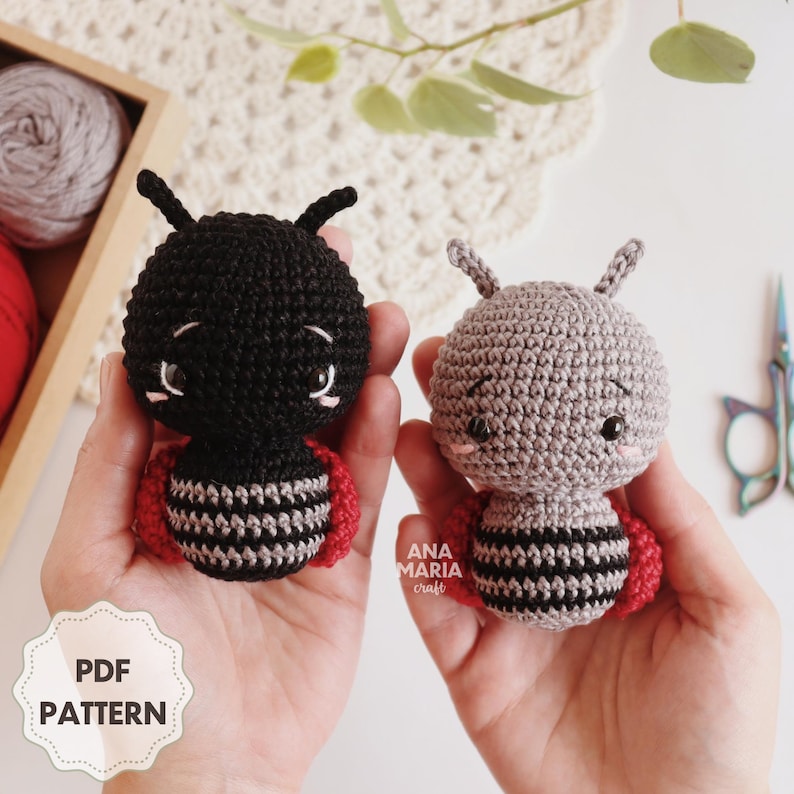E-book Crochet Pattern Amigurumi Jojo the Ladybug PDF - Etsy