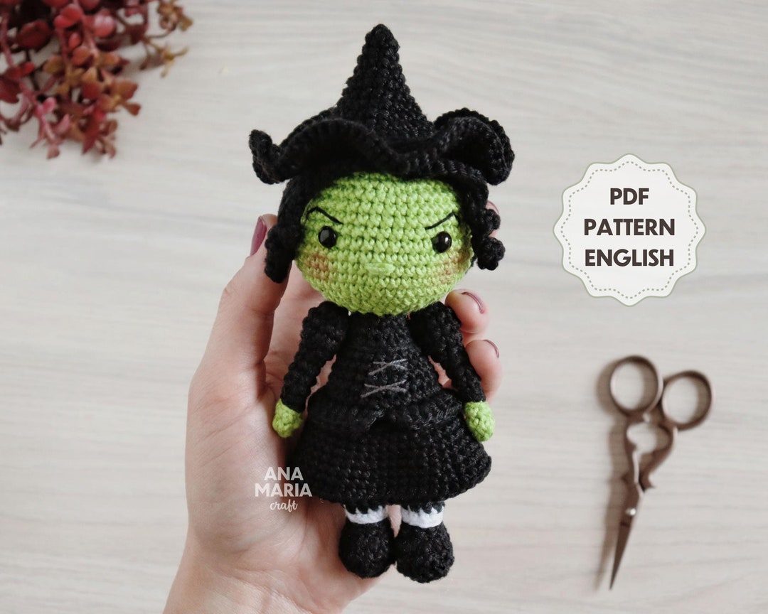 E-book Crochet Pattern Amigurumi the Wicked Witch Elphaba - Etsy