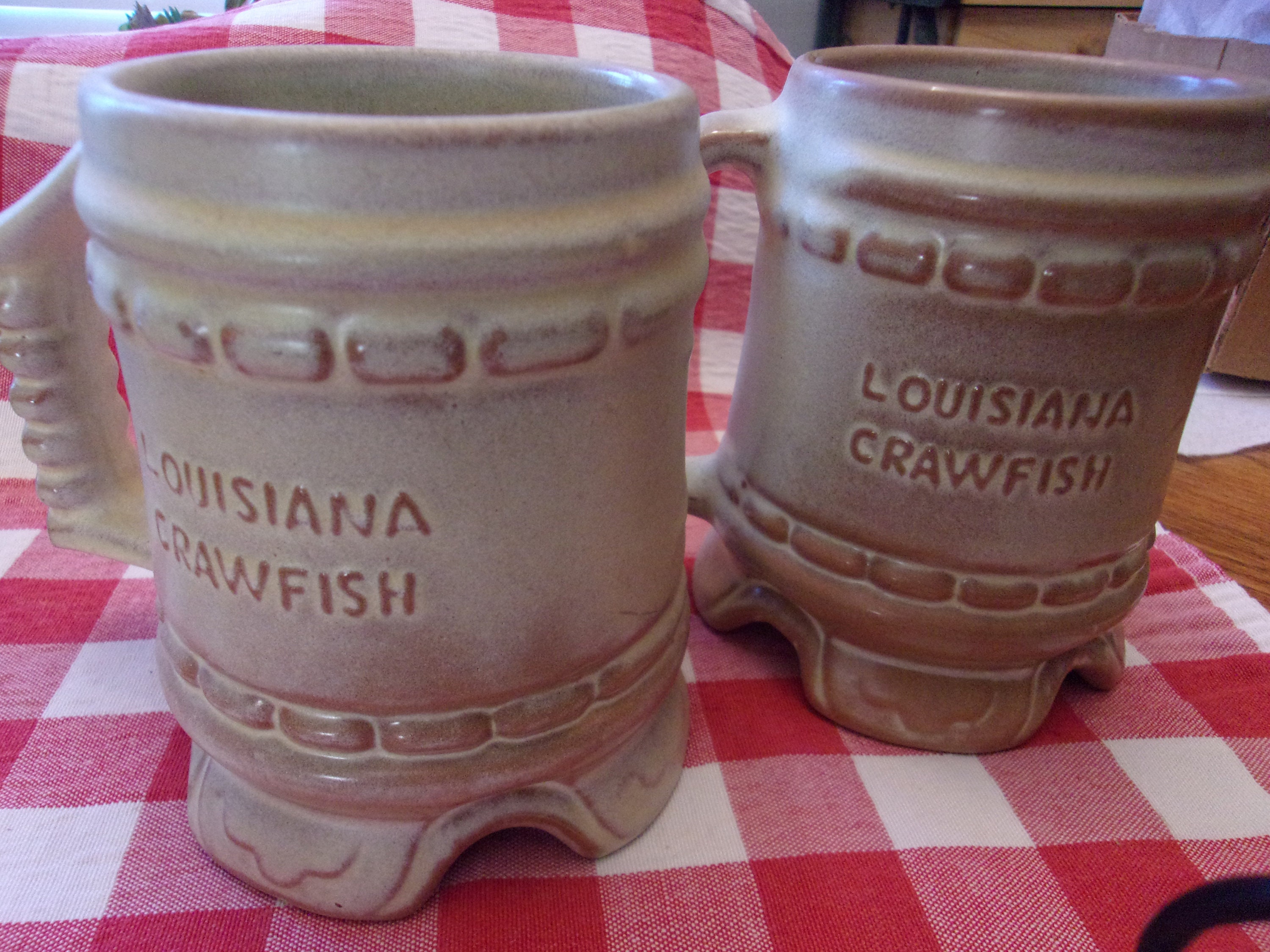 2 Frankoma Crawfish Mugs - Etsy