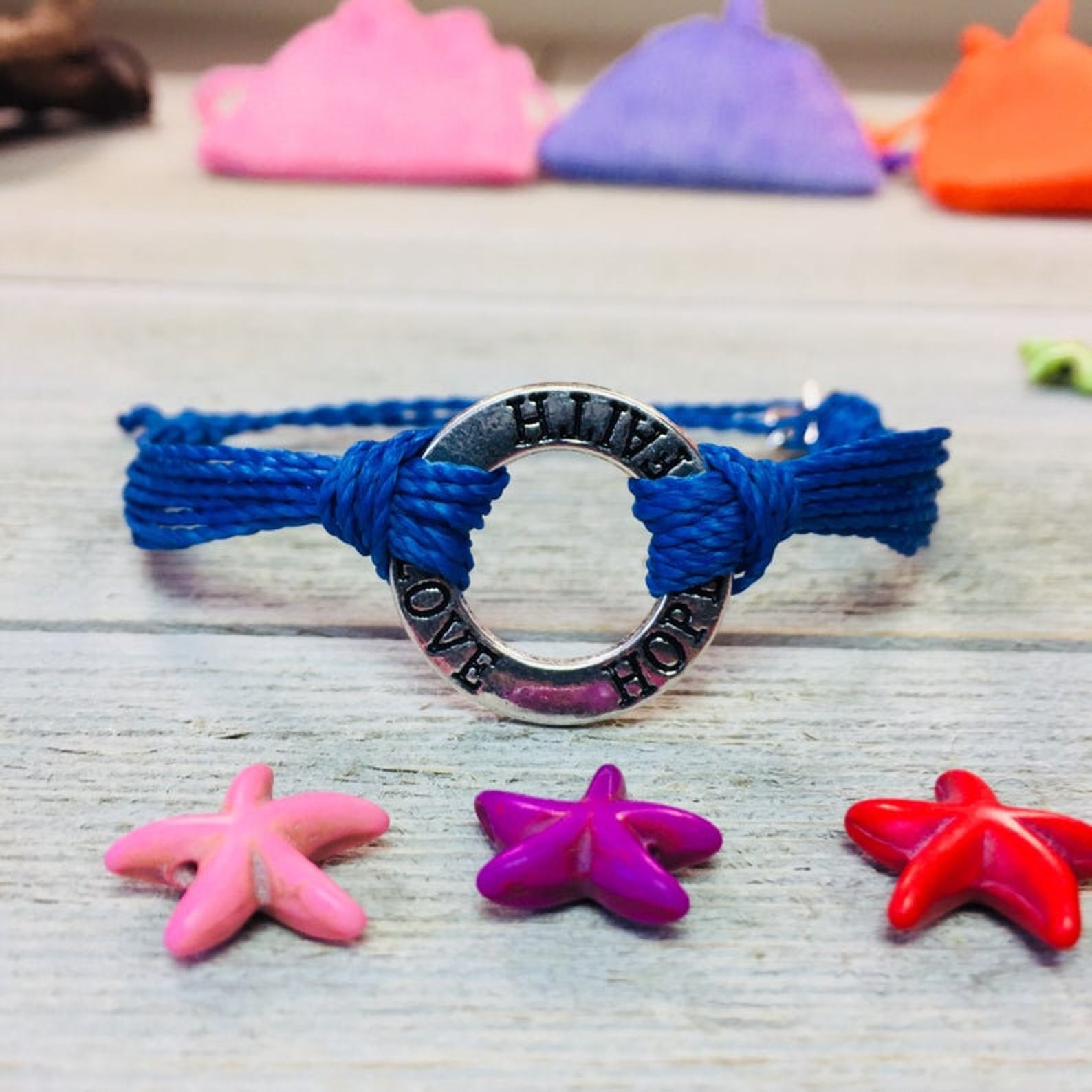 Colon Cancer Awareness Bracelets With Silver Plated Rounded - Etsy