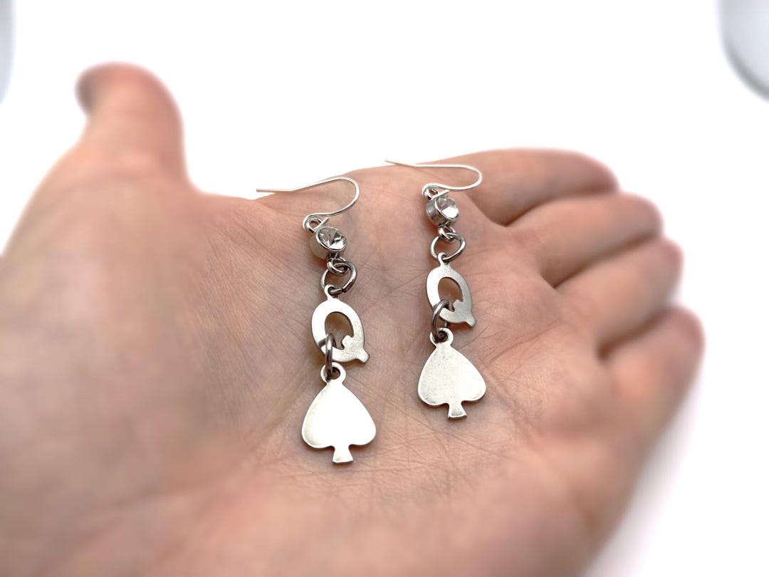 QOS Queen of Spades Earrings - Etsy