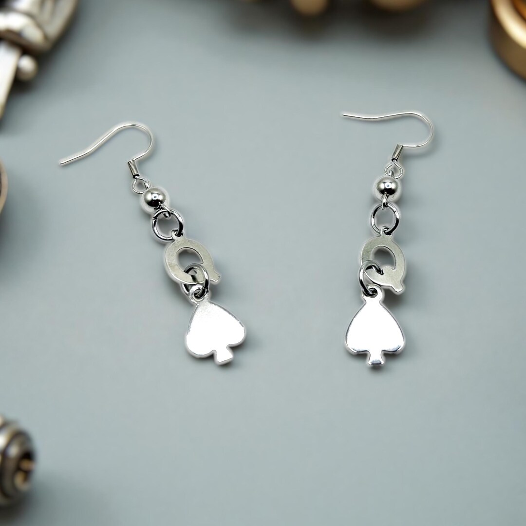 QOS Queen of Spades Earrings - Etsy