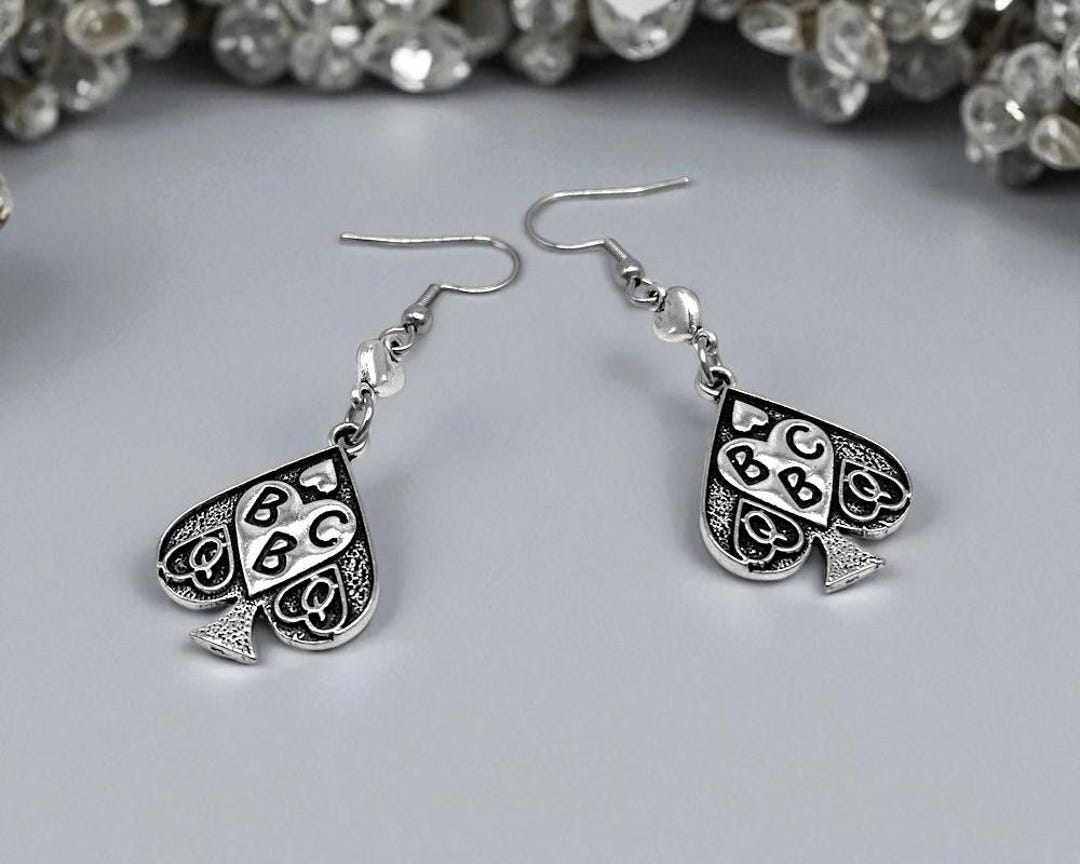 QOS BBC Queen of Spades BBC Earrings - Etsy