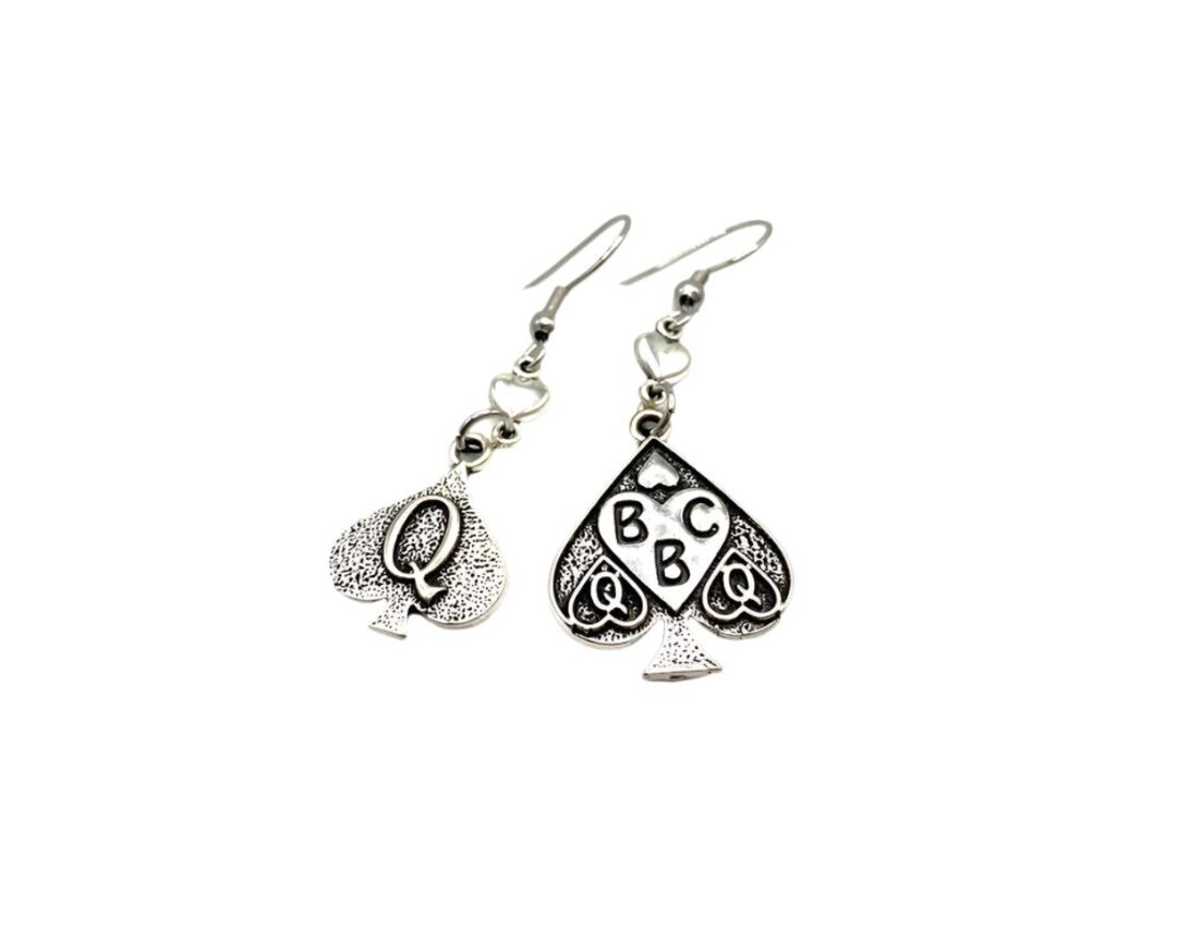 QOS BBC Queen of Spades BBC Earrings - Etsy