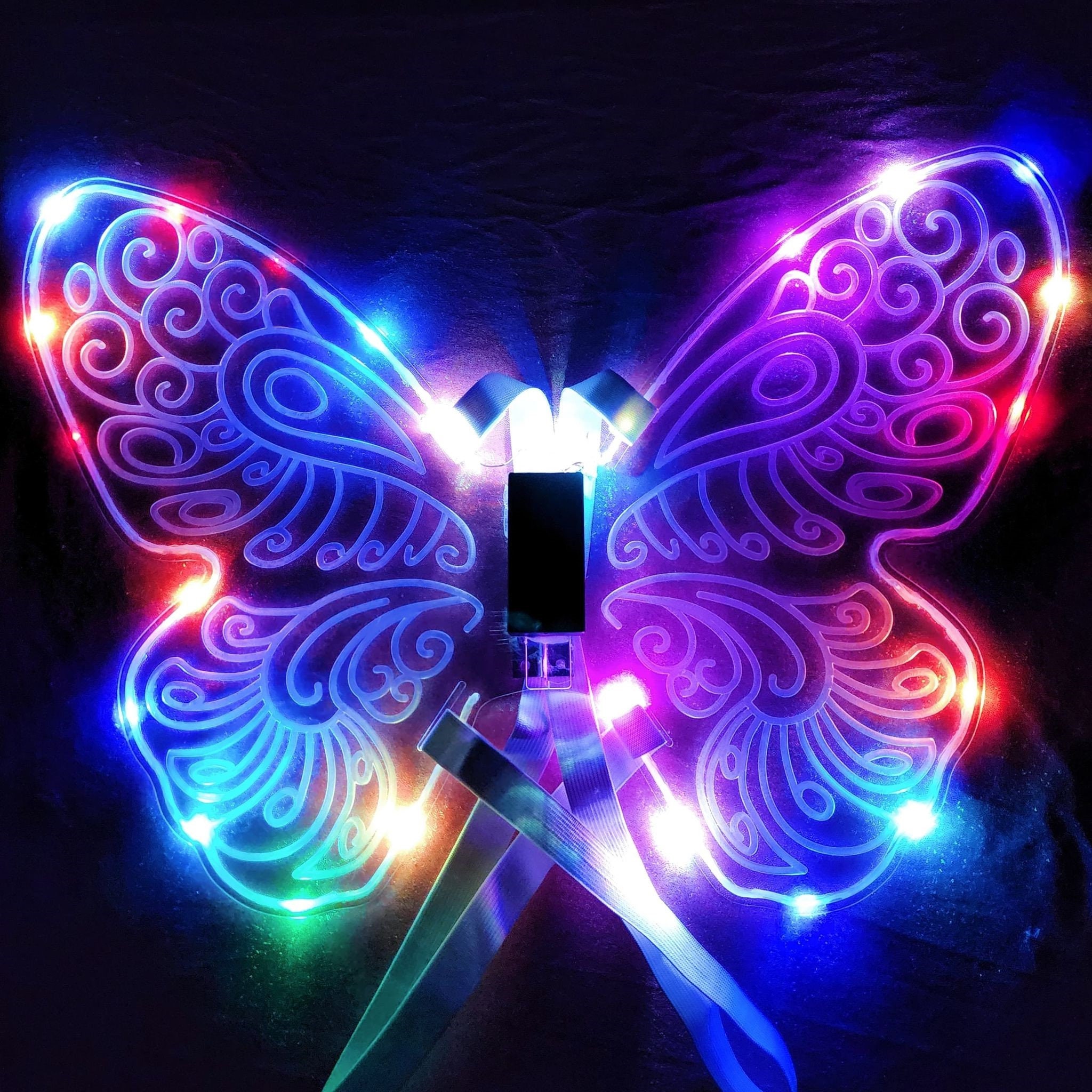 LED Fairy Wings Rave Party Light up Accessories Butterfly - Etsy