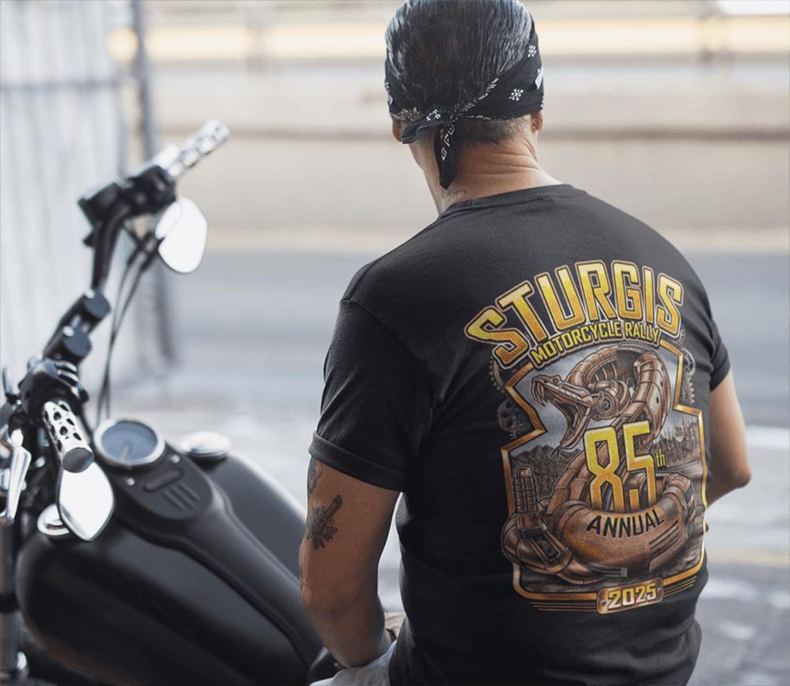 2025 Sturgis Motorcycle Rally Viper Steampunk T-shirt - 85th ...