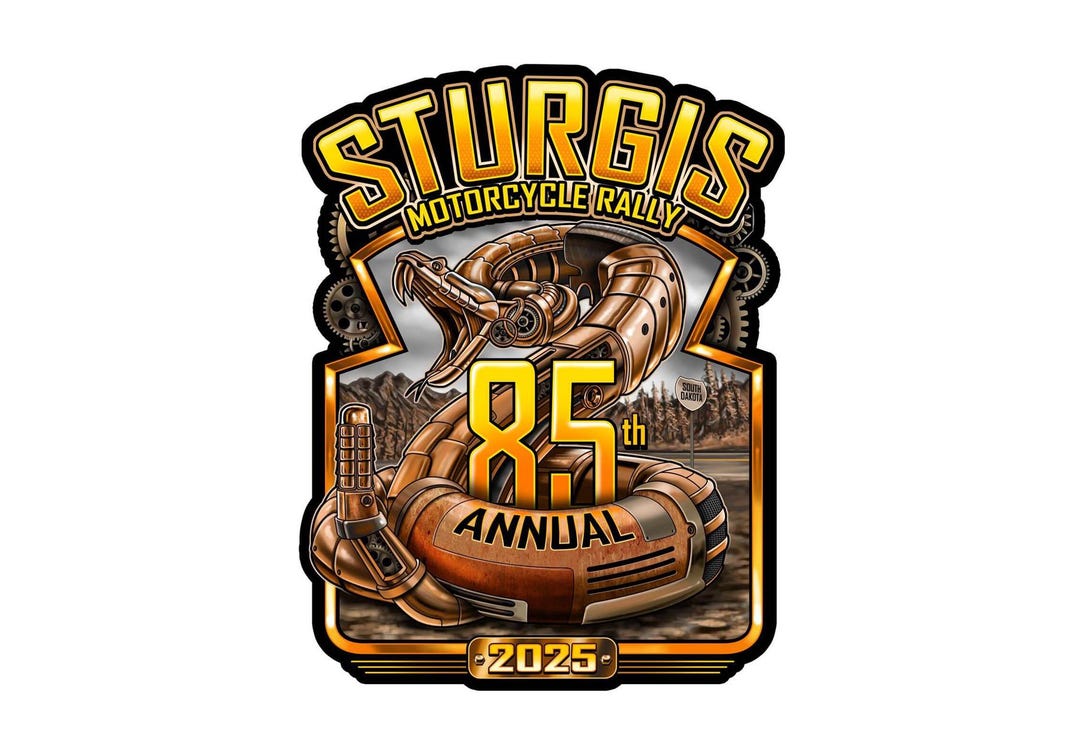 2025 Sturgis Rally Viper Steampunk 7-inch Vinyl Decal for Cars, Trucks ...