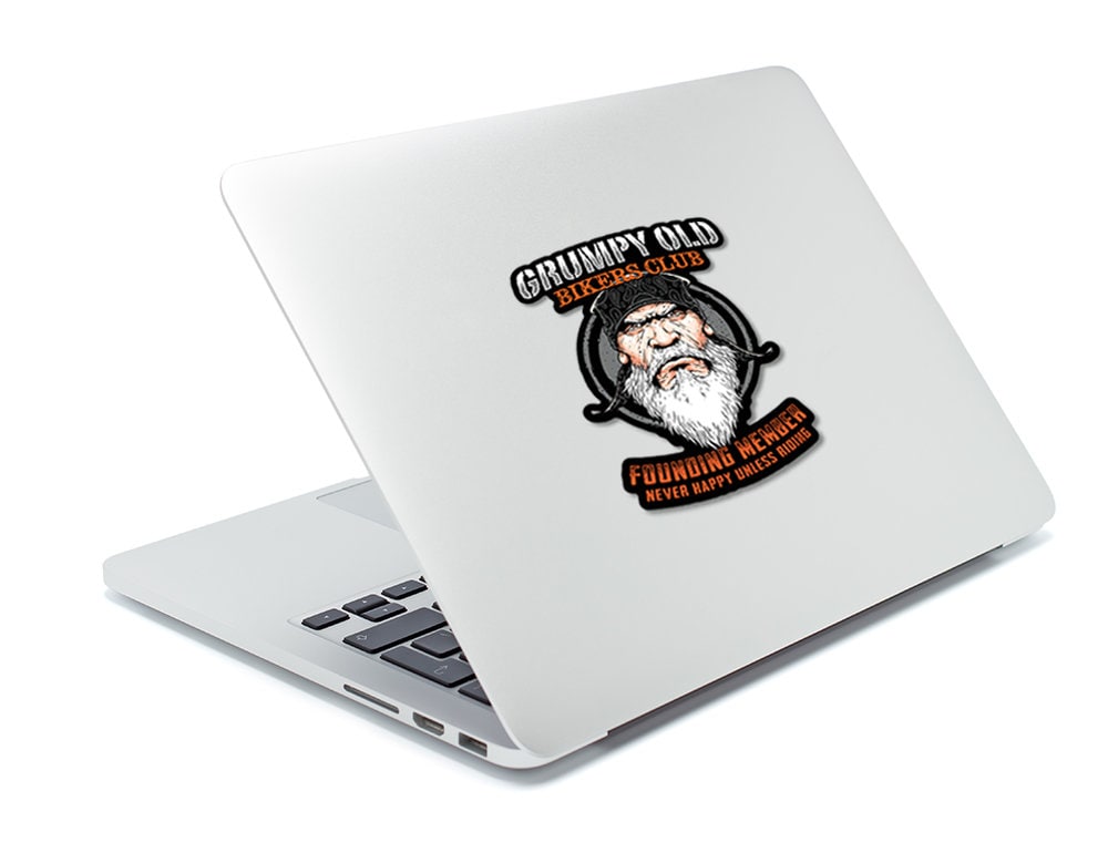 Grumpy Old Bikers Club 7 Inch Vinyl Decal for Cars, Trucks, Motorcycles ...
