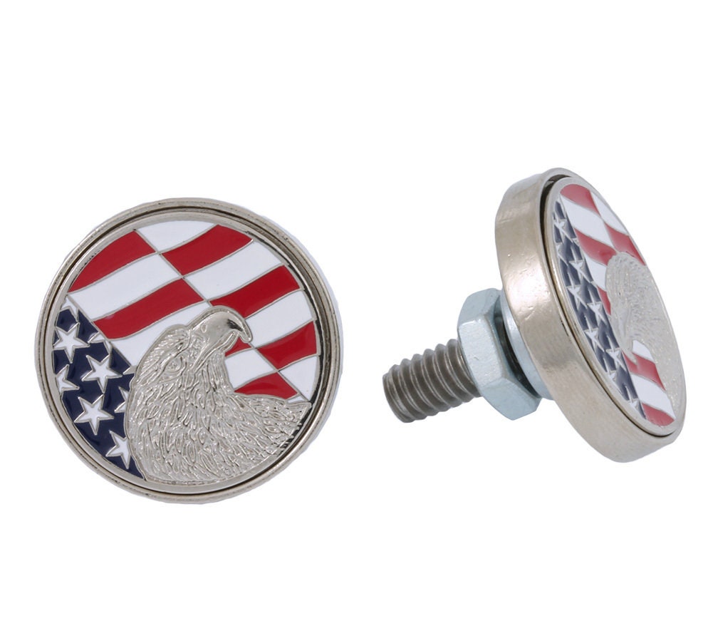 American Flag Patriotic Bald Eagle Motorcycle License Plate - Etsy