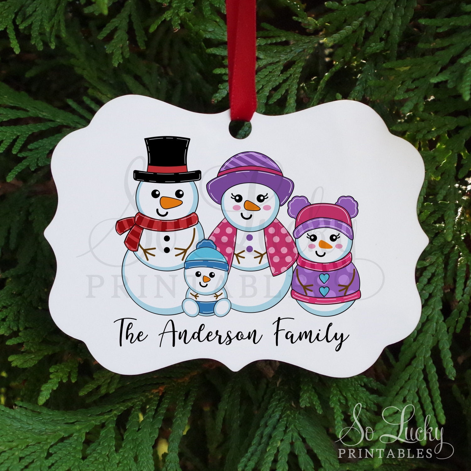 Snowman Family Set of 10 Christmas Printable Sublimation - Etsy