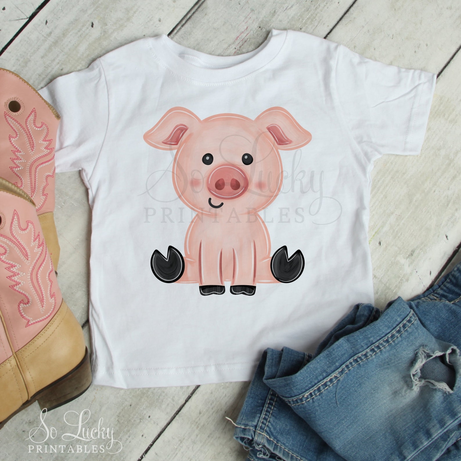 Pig Painted Printable Sublimation Design Digital Download | Etsy