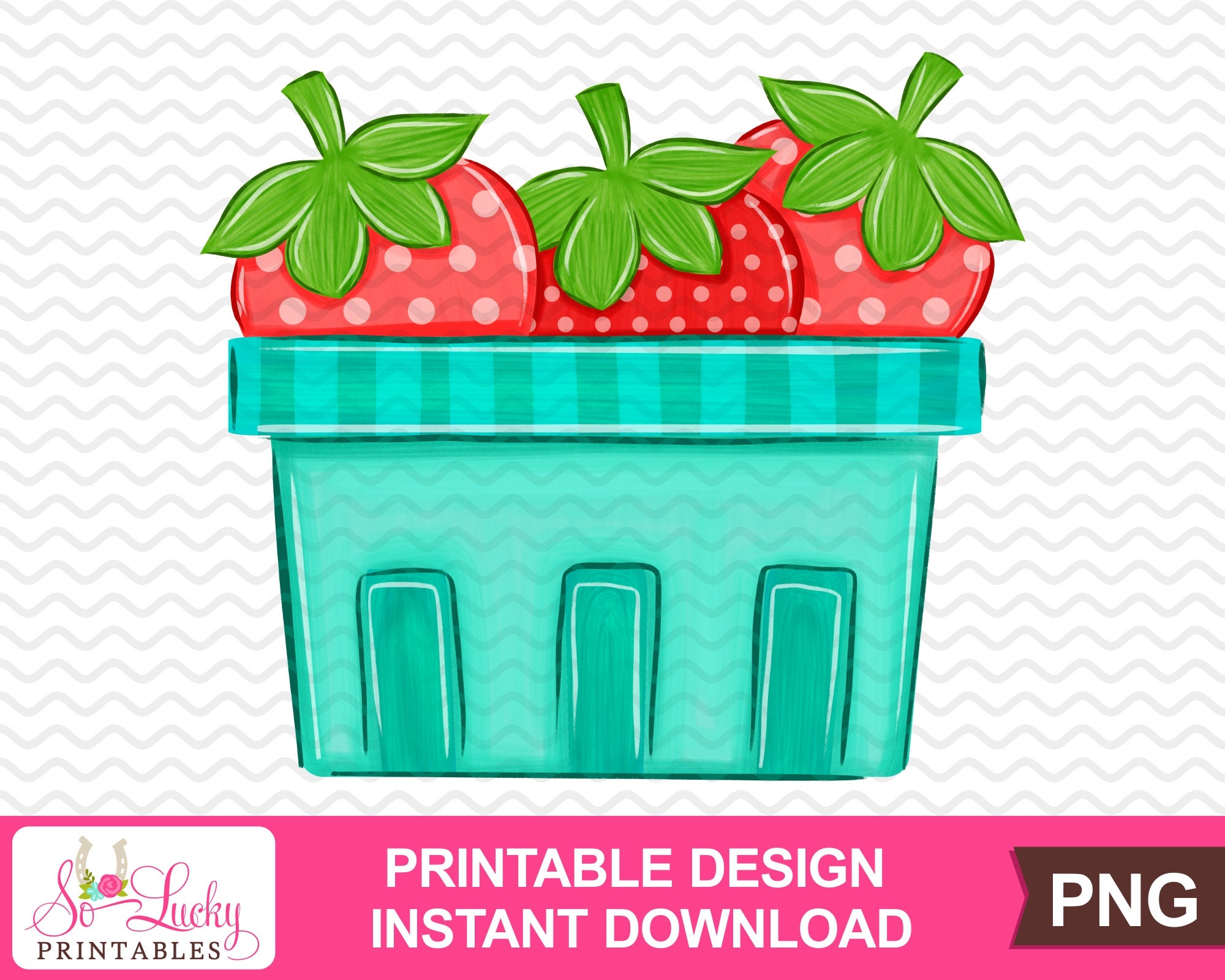 Strawberries printable sublimation design Digital download | Etsy