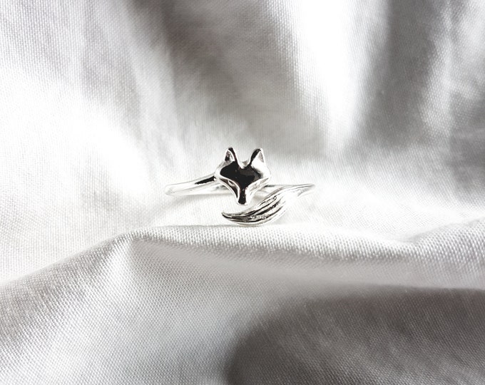 Fox Ring, Silver Fox Ring, Fox, Ring, Fox Jewelry, Animal Ring, Animal ...