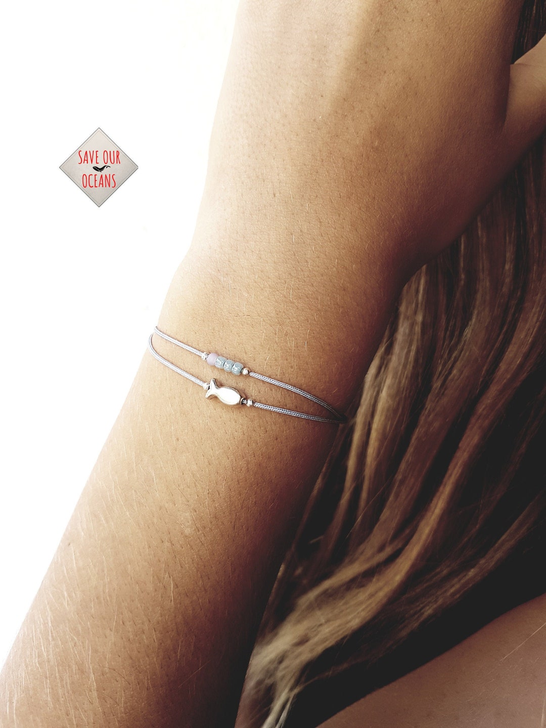 Bracelet With Fish and Pearls, Bracelet Women,silver Jewelry, Fish ...