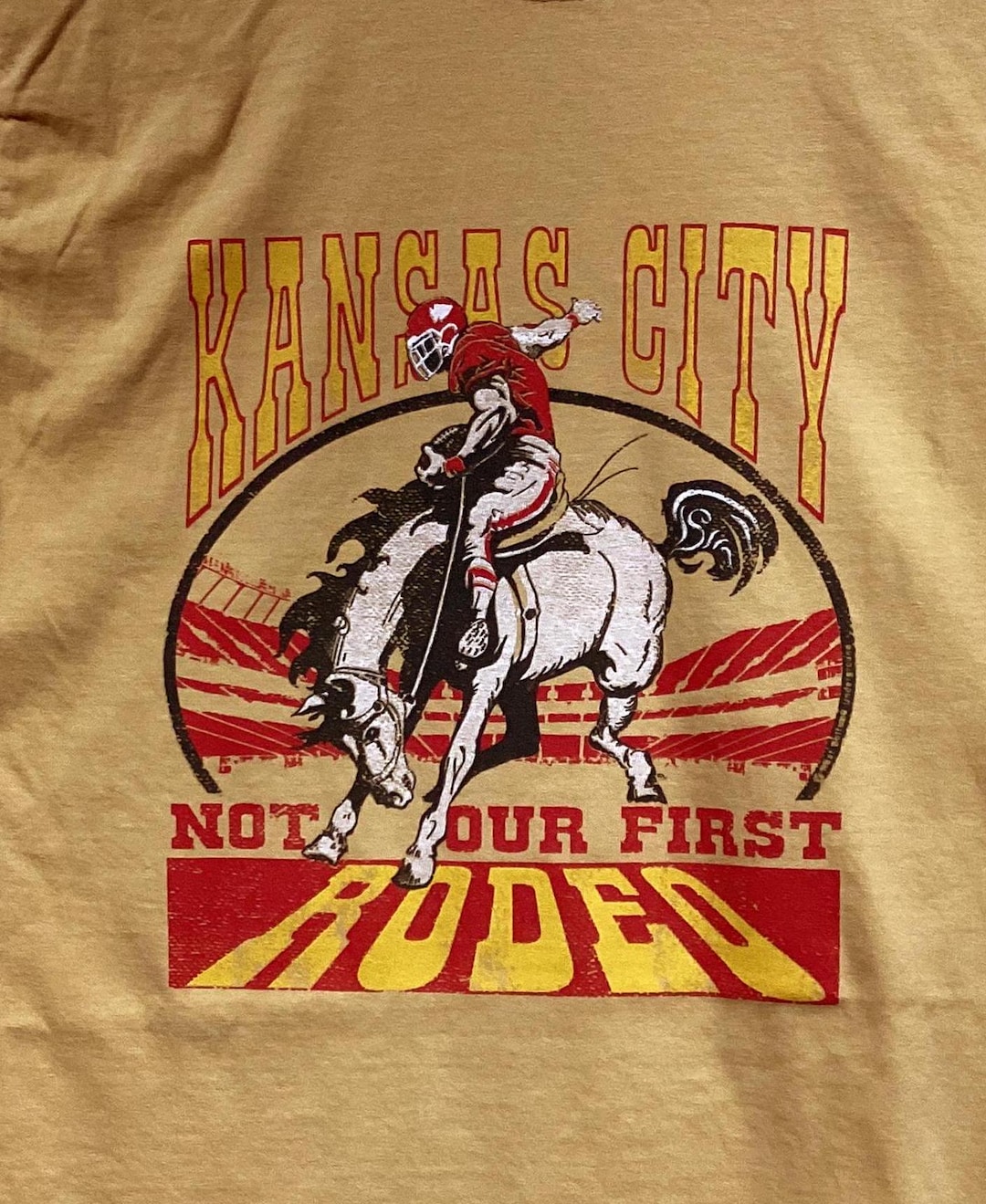 KC Chiefs, Kansas City, KC Not Our First Rodeo Short Sleeve, Chiefs ...