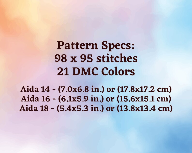 Sparkly Desserts Cross Stitch Pattern - Instant Digital Download - Easy ...