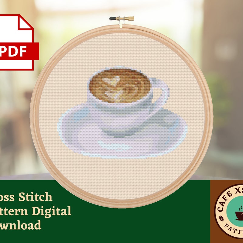 Cross Stitch Coffee Cups - Etsy