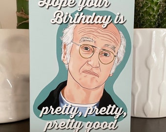 Curb Your Enthusiasm Birthday Card - Etsy UK