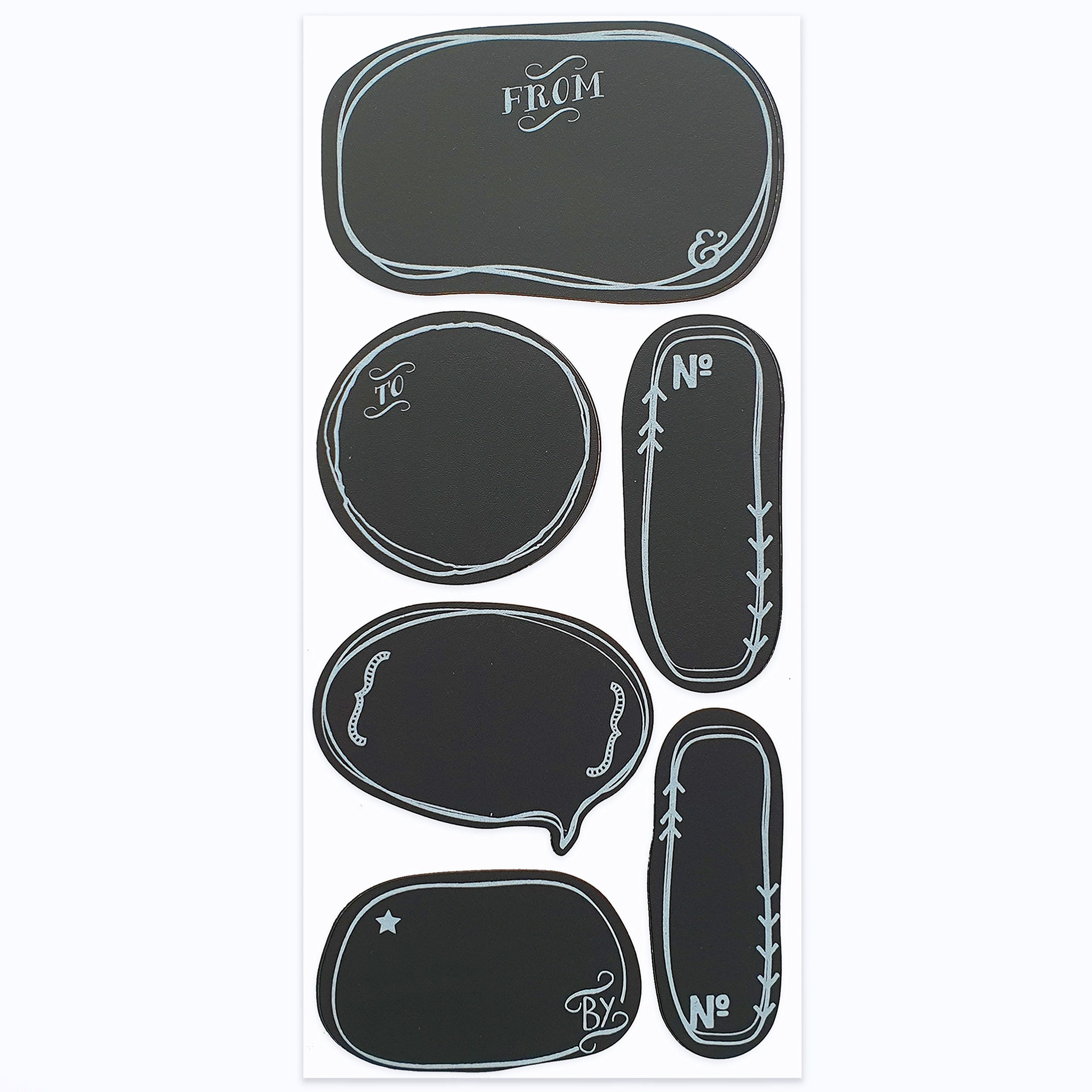 Write on Chalkboard Label Stickers Black Reusable Gift Plant - Etsy