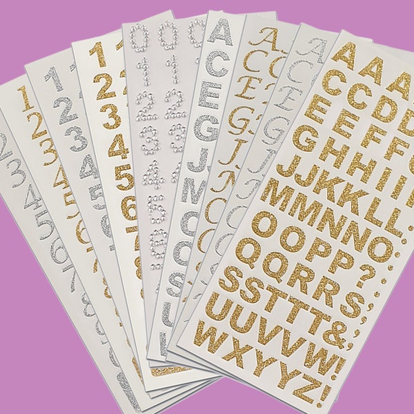 Letter Stickers - Etsy UK