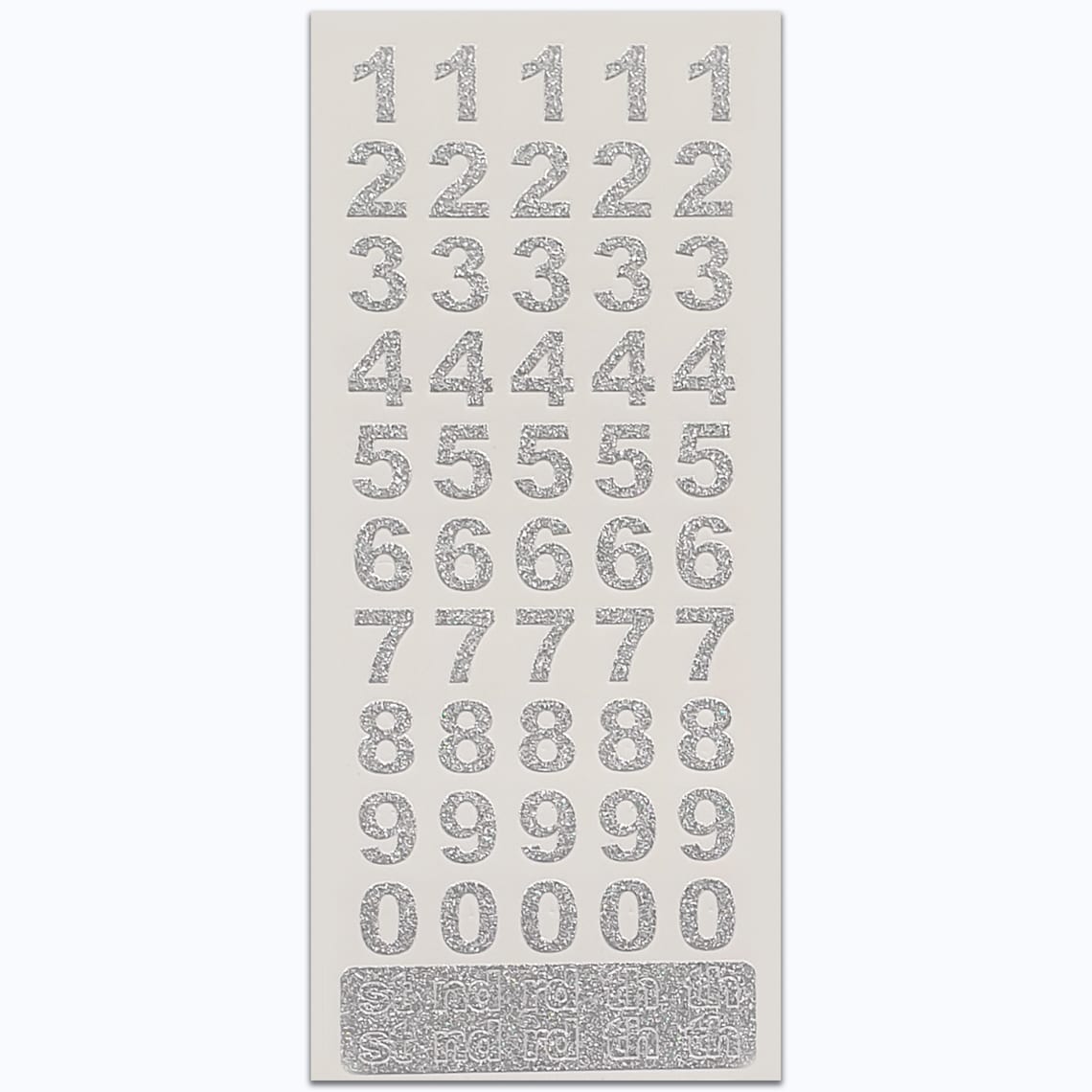 GLITTER NUMBER STICKERS 0-9 Craft Stick on Birthday Card Age - Etsy UK