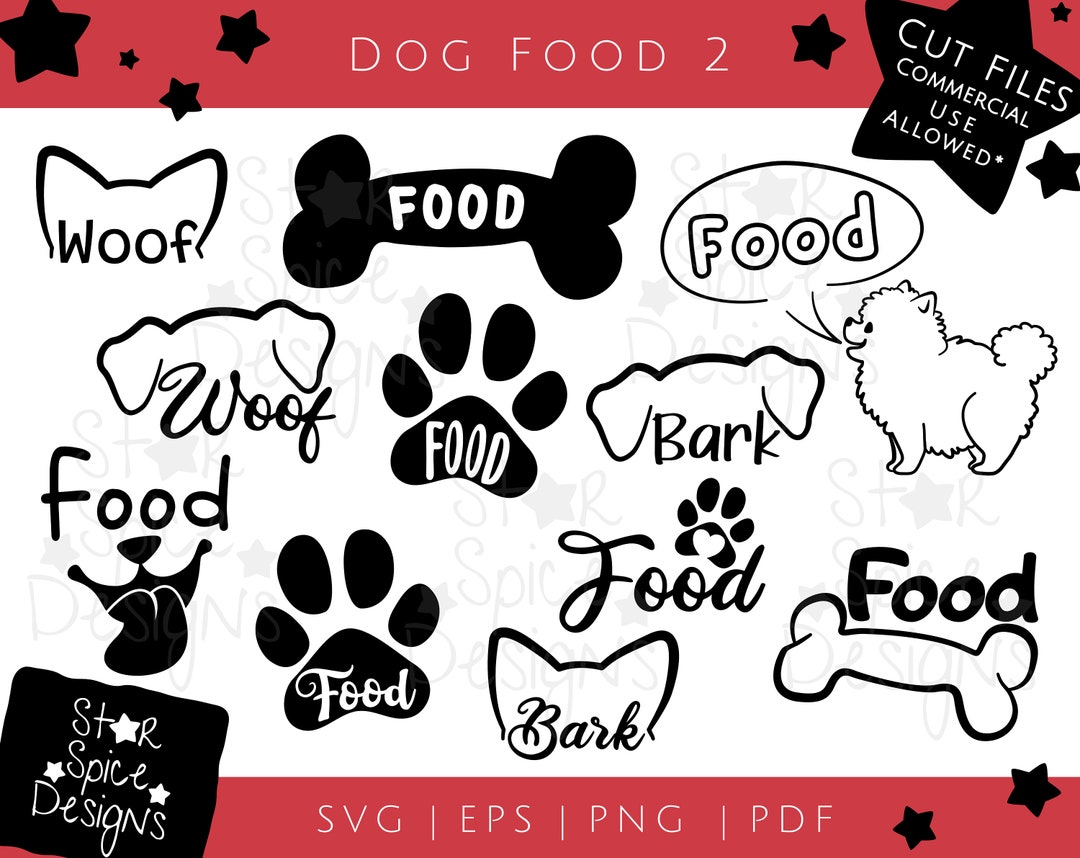 Dog Food 2 Printable Cut Files - Etsy