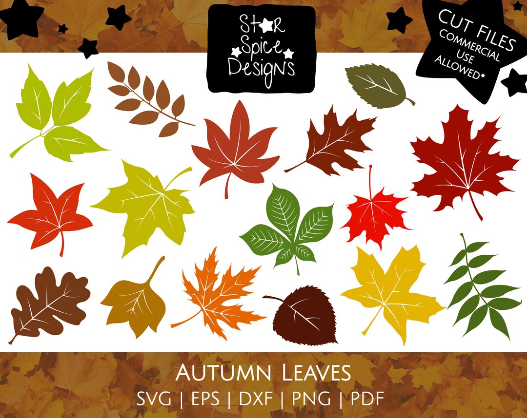 Autumn Leaves Printable Cut Files - Etsy