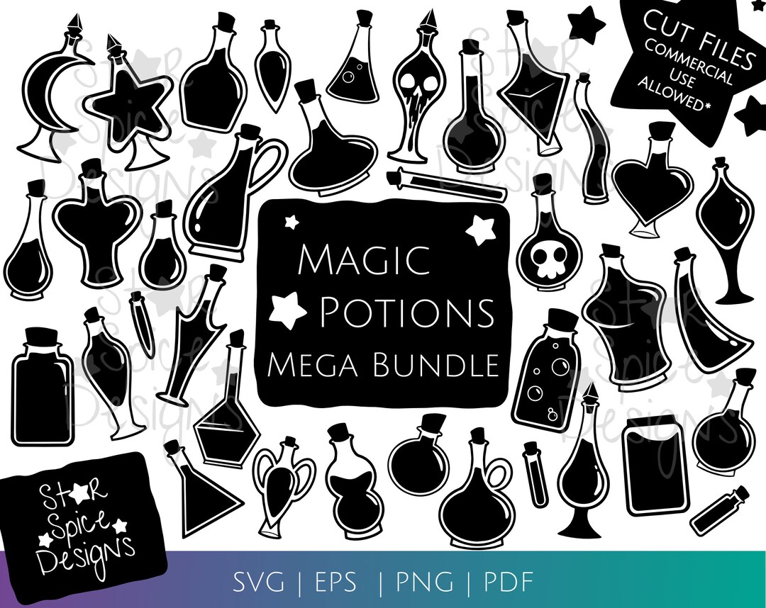 Potions Mega Bundle Printable Cut Files - Etsy