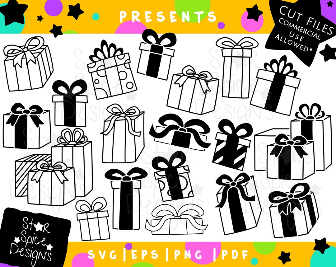 Presents Printable Cut Files - Etsy