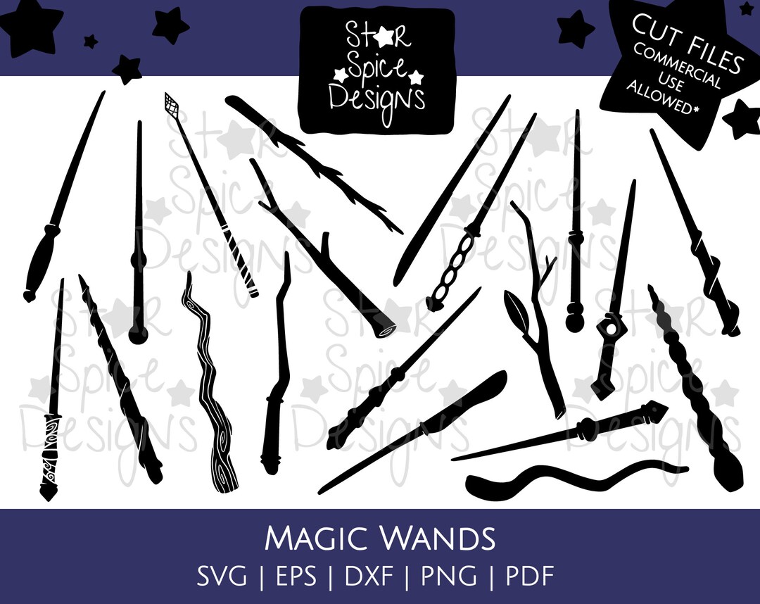 Magic Wands Printable Cut Files - Etsy