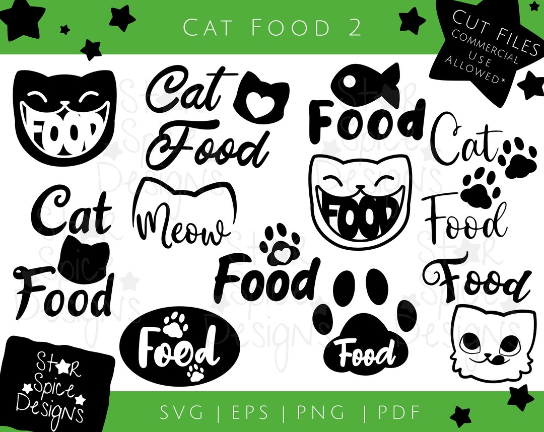 Cat Food 2 Printable Cut Files - Etsy