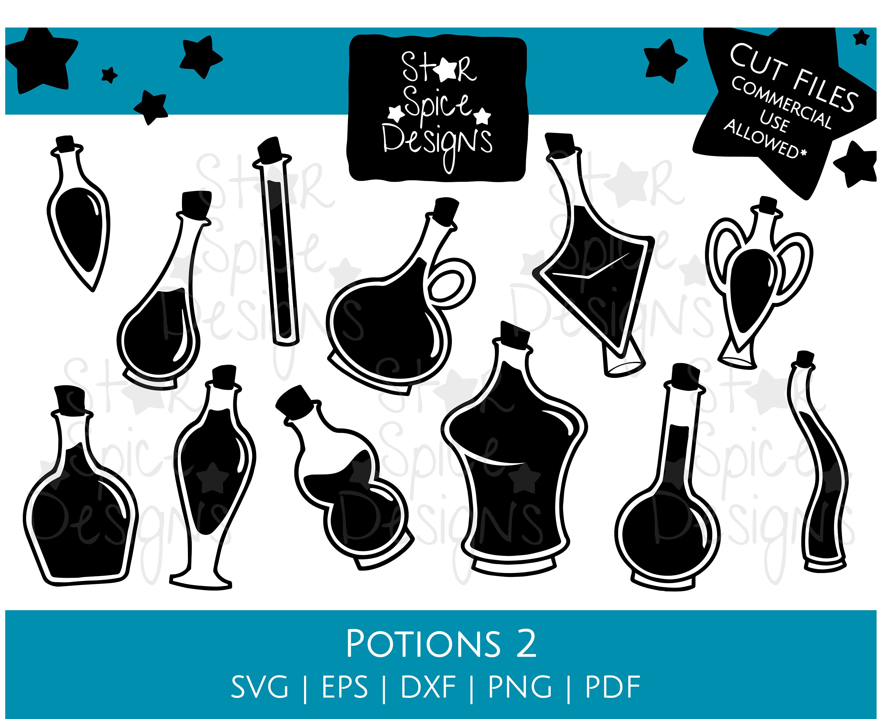 Potions 2 Printable Cut Files - Etsy