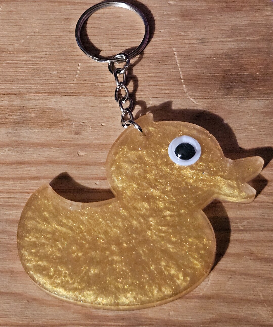 Resin Duck Keychain - Etsy
