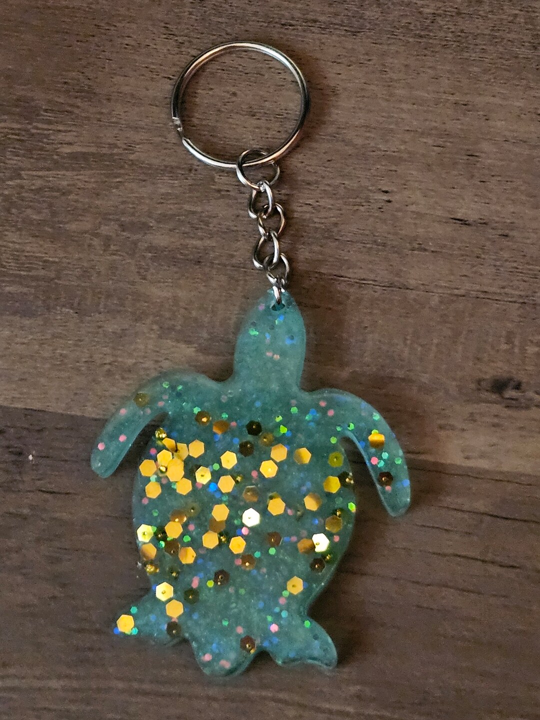 Resin Turtle Keychain - Etsy