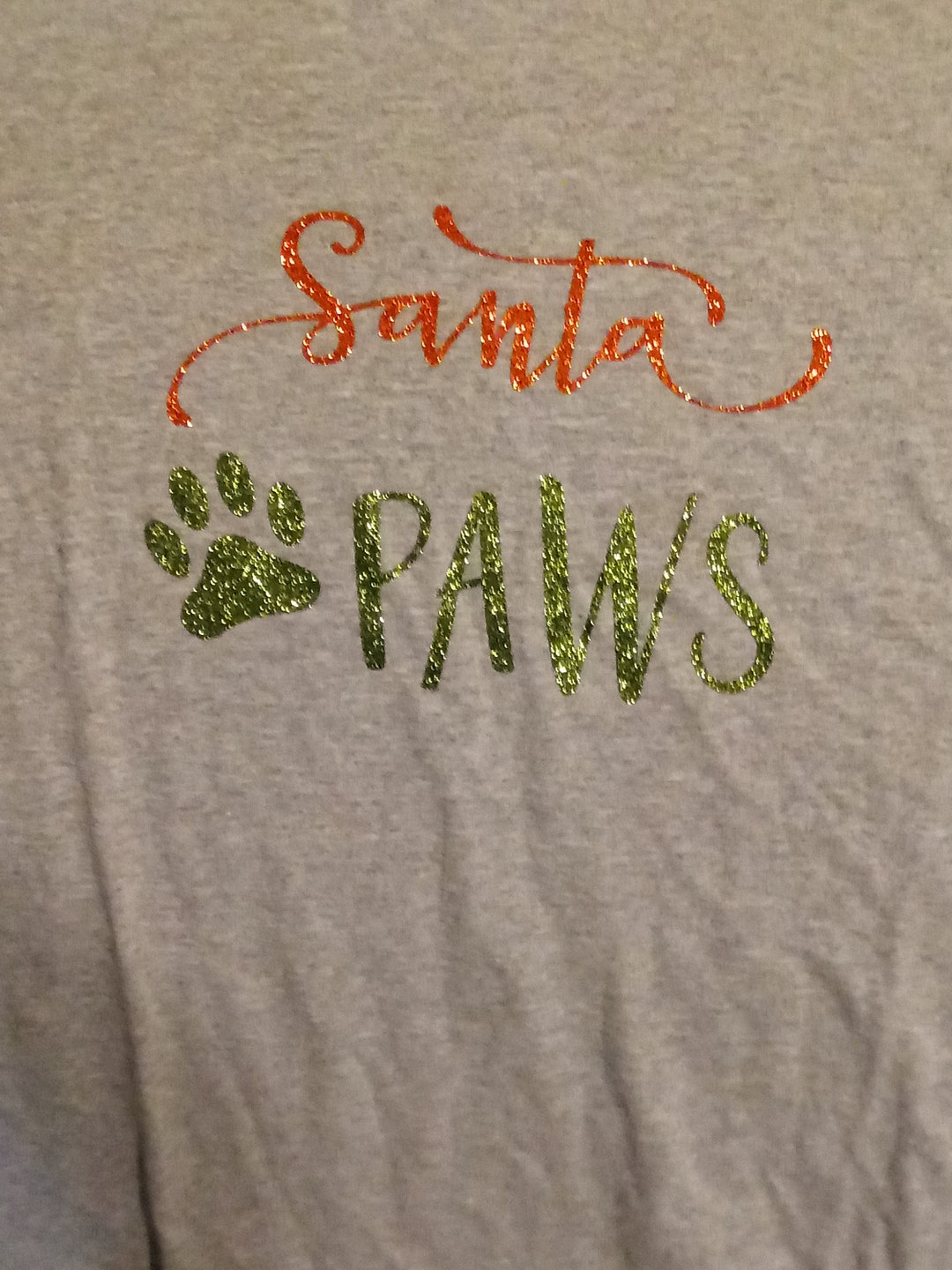 Santa Paws T-shirt - Etsy