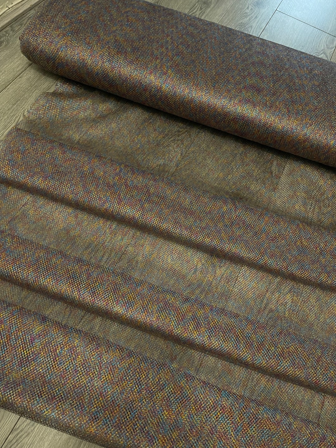 1m Multi Coloured Metallic Lurex Mesh Net Fabric per Metre 45”wide - Etsy