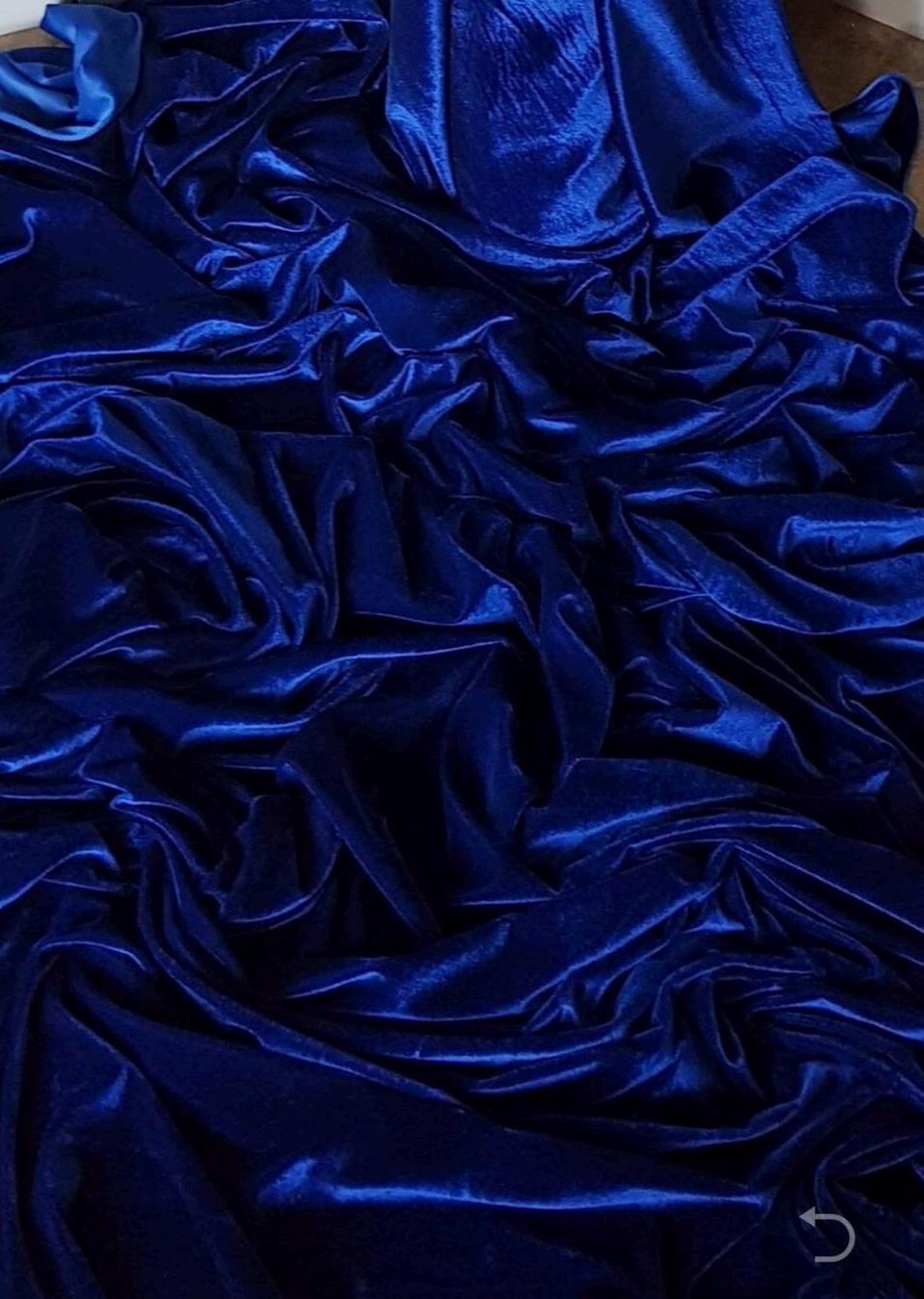 1m Royalblue Velvet Fabric 58” Wide - Etsy